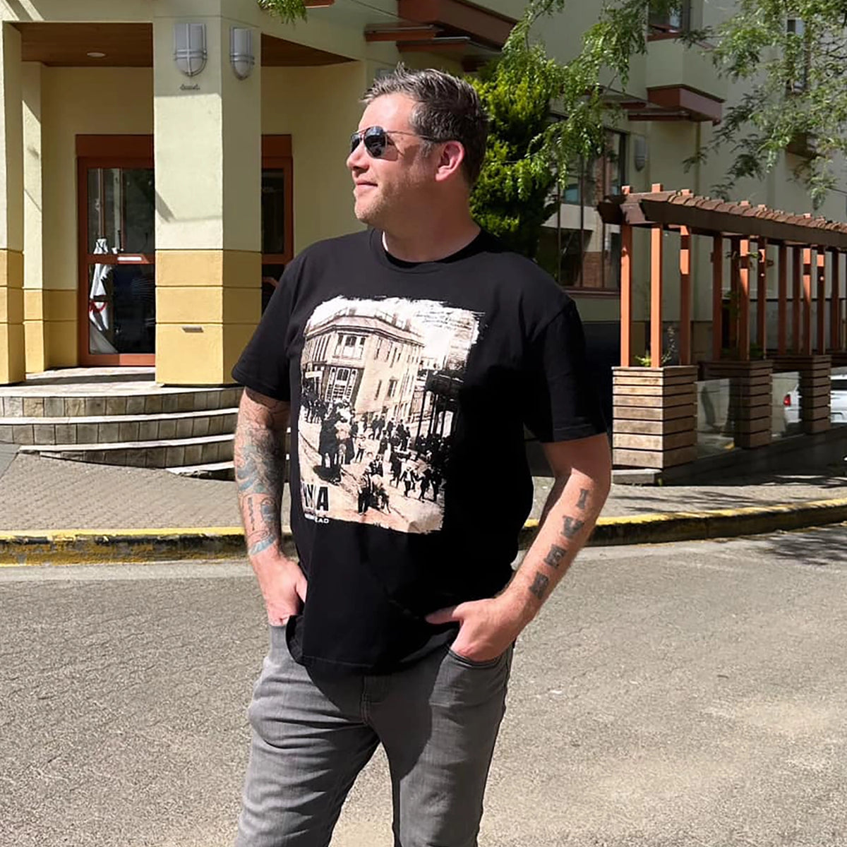 NYLA Fresh Thread Nanaimo Heritage Tee - Elephants