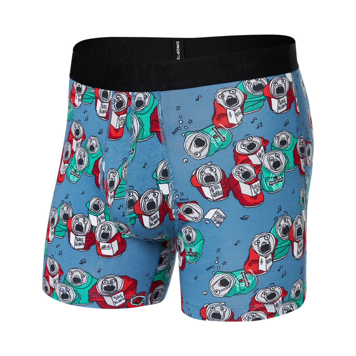 SAXX Droptemp Cooling Cotton Boxer Brief - Beer Can Choir – NYLA Fresh ...